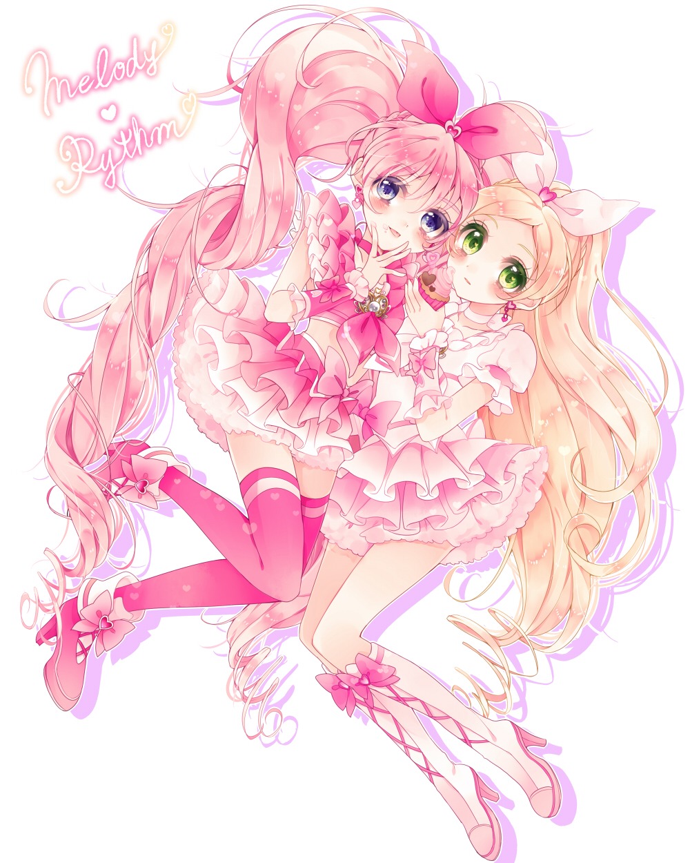 uduki-shi pretty cure suite pretty cure houjou hibiki minamino kanade thighhighs | #287293 ...